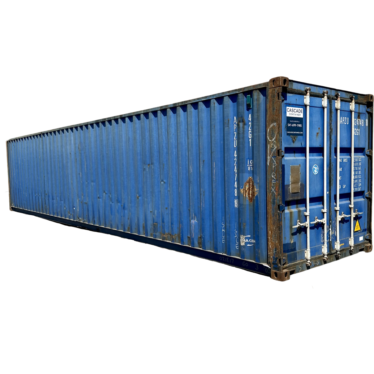 40' Standard Height Wind and Weather Tight Shipping Container – Cascade ...