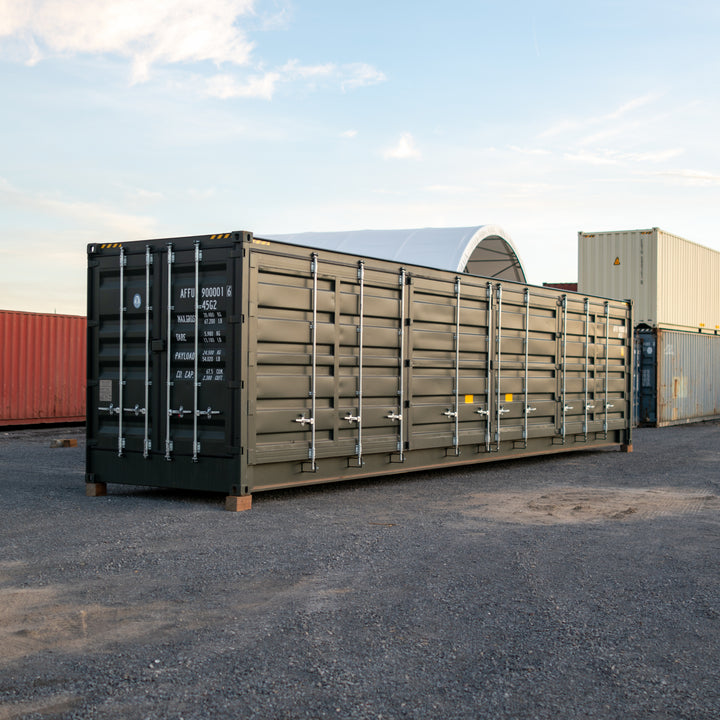 40' High Cube Open Side One Trip Shipping Container – Cascade Container