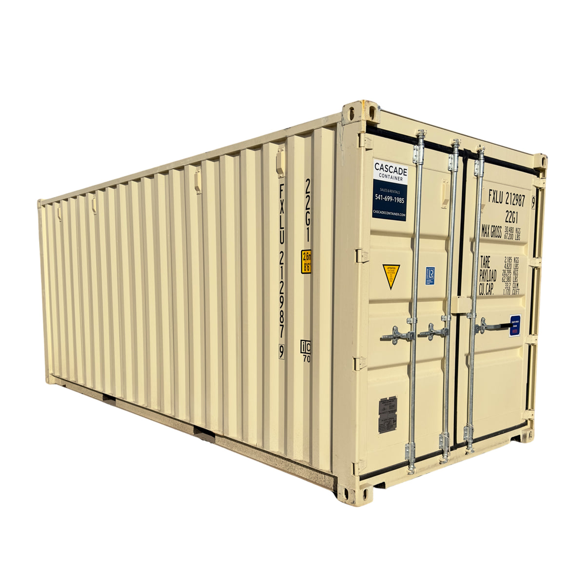 20' Standard One Trip Shipping Container – Cascade Container